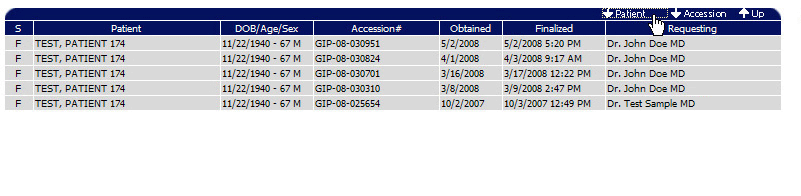 GI Connect - Tutorial - Viewing Results - Using the Drill Down Feature